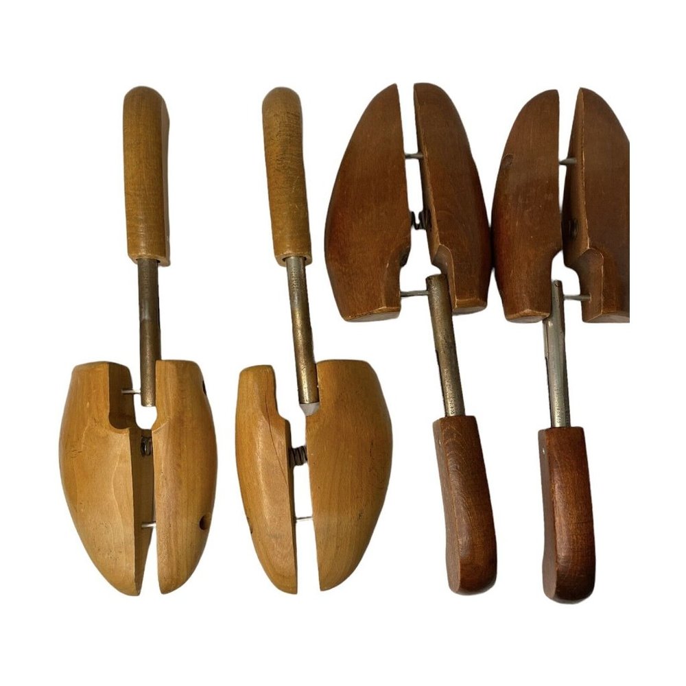 Vtg. Rochester Ny Wood Shoe Tree Forms Stretcher Lot … - Gem